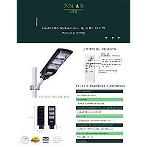 Solar suburban lamp ZL-RS-100W