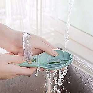 mewmewcat Kitchen Tool Fish Scale Scraper Fish Skin ing Peeler Brush Scaler with Cover Scale Catcher