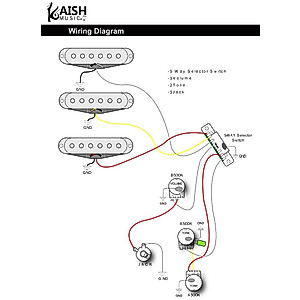 Heavy Duty 5 Way Guitar Pickup Lever Selector Switch for Strat Tele with 3 Plastic Tips