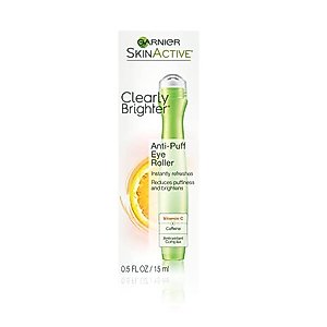 Garnier SkinActive Clearly Brighter Anti-Puff Eye Roller, 0.5 Ounce