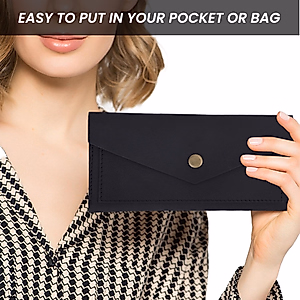 The Antiq Leather Currency Pouch, Money Organiser, Coin Purse, Retro Clutch Wallet for Men & Women, Cash Wallet, Cash Envelope, Currency Pouch with Mobile Pocket