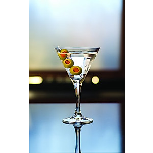 Schott Zwiesel Tritan Crystal Glass Mondial Stemware Collection Martini Cocktail Glass, 8.2-Ounce, Set of 6