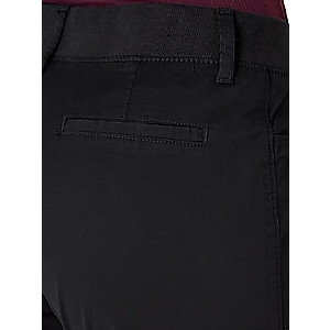 Lee Women's Relaxed Fit Austyn Knit Waist Cargo Capri Pant, Black, 12