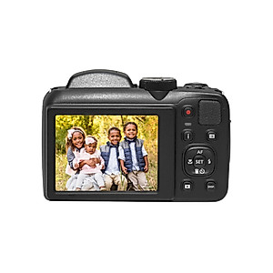 Kodak PIXPRO AZ255 Astro Zoom 16MP Digital Camera (Black) - High-Resolution Photography with 25X Optical Zoom - Perfect Point-and-Shoot Camera Bundle with 32GB Memory Card and Camera Case (3 Items)
