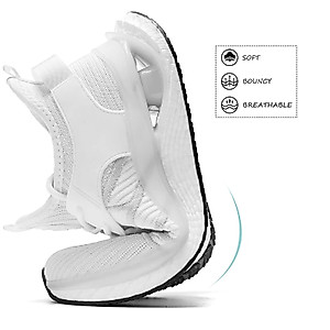 Men's Walking Shoes Fashion Running Lightweight Sneakers Tennis Casual Workout Cross Trainers Zapatillas para Hombre White