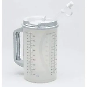 1 X Medegen Roommates Pitcher Insulated W/Straw Translucent W/Granite And Handle 32 Oz - Model h206-01