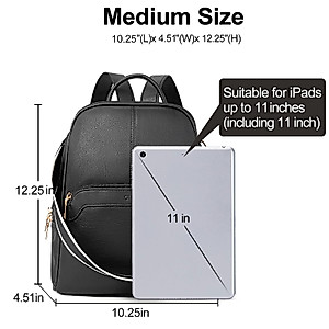 CLUCI Leather Backpack for Women Black Backpack Small Backpack for Women Convertible Backpack Travel Ladies Designer Daypack Mini Backpack for Women