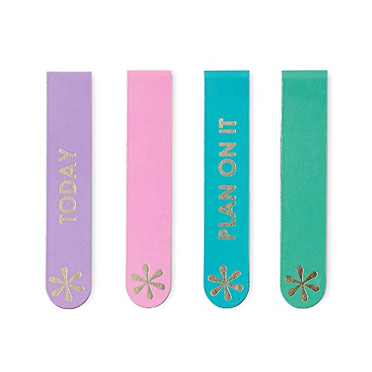 Erin Condren Designer Desk Accessories - Productivity Magnetic Bookmark Set of 4. Compatible with Erin Condren Spiral Notebooks, Planners, Agendas and Much More