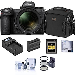 Nikon Z 6II Mirrorless Camera with NIKKOR Z 24-70mm f/4 S Lens Bundle with 128GB CFexpress Type-B Memory Card, Bag, Extra Battery, Charger, Filter Kit and Accessories