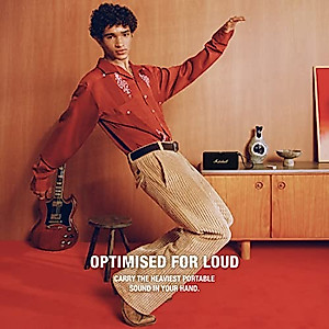 Marshall Middleton Portable Bluetooth Speaker, Black and Brass