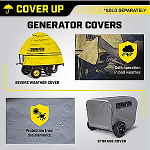 Champion Power Equipment 76533 4750/3800-Watt Dual Fuel RV Ready Portable Generator with Electric Start