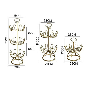 HOLPPO Multilayer Metal Shoe Tree, Standing Tower Household Slippers Hanger, Fashion Storage Shoe Rack, Suitable for Drying All Kinds of Shoes URG (Size : 29x102cm)