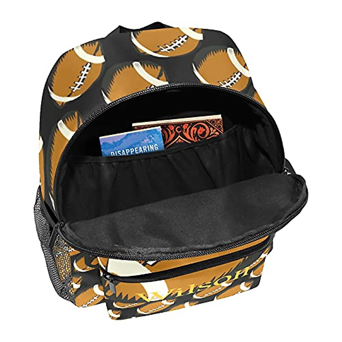 Eiis Sports Pattern Football Personalized School Backpack for Kid-Boy /Girl Toddler Daypack Kindergarten Travel Bookbag