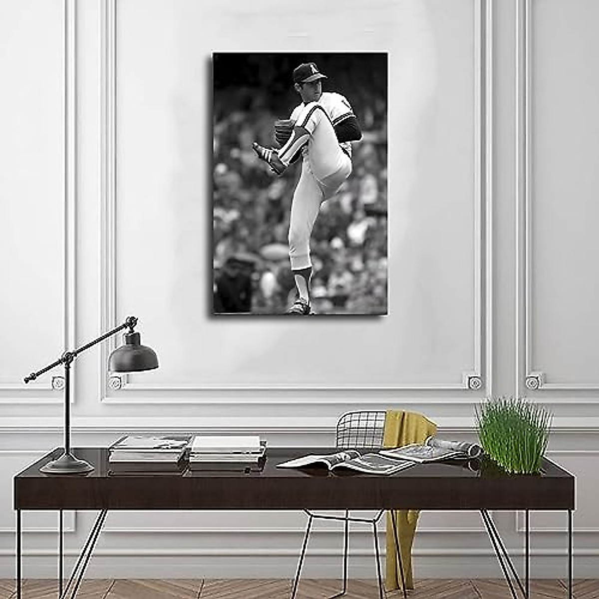Nolan Ryan Baseball Poster Canvas Poster Wall Art Decor Print Picture Paintings for Living Room Bedroom Decoration Unframe: Unframe:08x12inch(20x30cm)