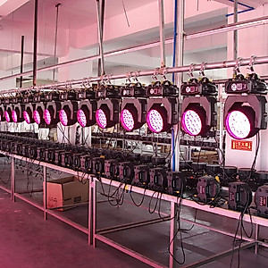 VShow 19x15W RGBW 4IN1 Aura Zoom Wash Moving Head Light with Backlight Led- LED Beam Zoom Moving Lights, Stage Led Moving Head Lighting for Dj Disco and Party (Black)