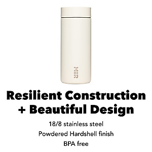 MiiR 360 Traveler, Stainless Steel Double-Wall Vacuum Insulated Tumbler - Leakproof 360 Lid for Easy Sipping on the Go; Perfect for Hot & Cold Drinks