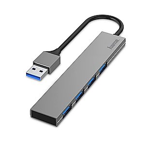 Hama 4 Port 5Gbps Slim USB Hub