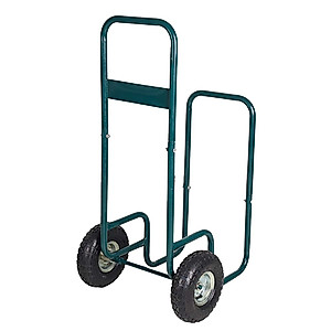 Firewood Log Rack Carrier Cart-220 LB Weight Capacity Wood Rack Storage Mover with Rolling Wheel for Indoor & Outdoor Use