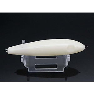 10PCS Unpainted Fishing Pencilbait 9.7cm 9.83g Lipless Popperbaits Artificial Fishing Tackle 8006 with 9mm Free 3D Fishing Eye