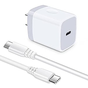 Pixel 7 Charger Block, USB C Fast Charger 20W Power Adapter Plug Android Phone Charger Box with 6ft USB C to C Cable for Pixel 7 Pro 6a 6 5a 5 4 3 2 XL, Samsung S22 Ultra S21 FE 5G S20 A53 A73 A23 A13