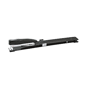 Rexel Long Reach Stapler, 15 Sheet Capacity, Plastic Body, Black, 01026