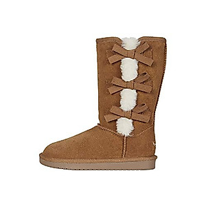 Koolaburra by UGG Unisex-Child Victoria Tall Boot, Chestnut, 1 Little Kid