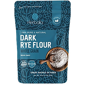 Rye Flour 2lb / 32oz, Dark Rye Flour for Bread, Pumpernickel Flour, Rye Bread Flour, Rye Flour for Baking, 100% Whole Rye Flour, Non-GMO.