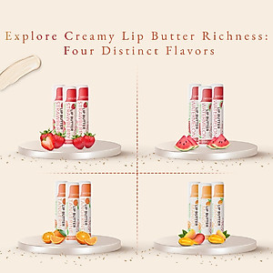 CHAP-LIP Original Lip Balm Hydrating Bulk Chap Stick with Fruit Flavors, Coconut Oil, and Cocoa Butter - Christmas Gift Stocking Stuffers Lip Therapy Pack for Men and Women - Made in the USA, 24 Pack