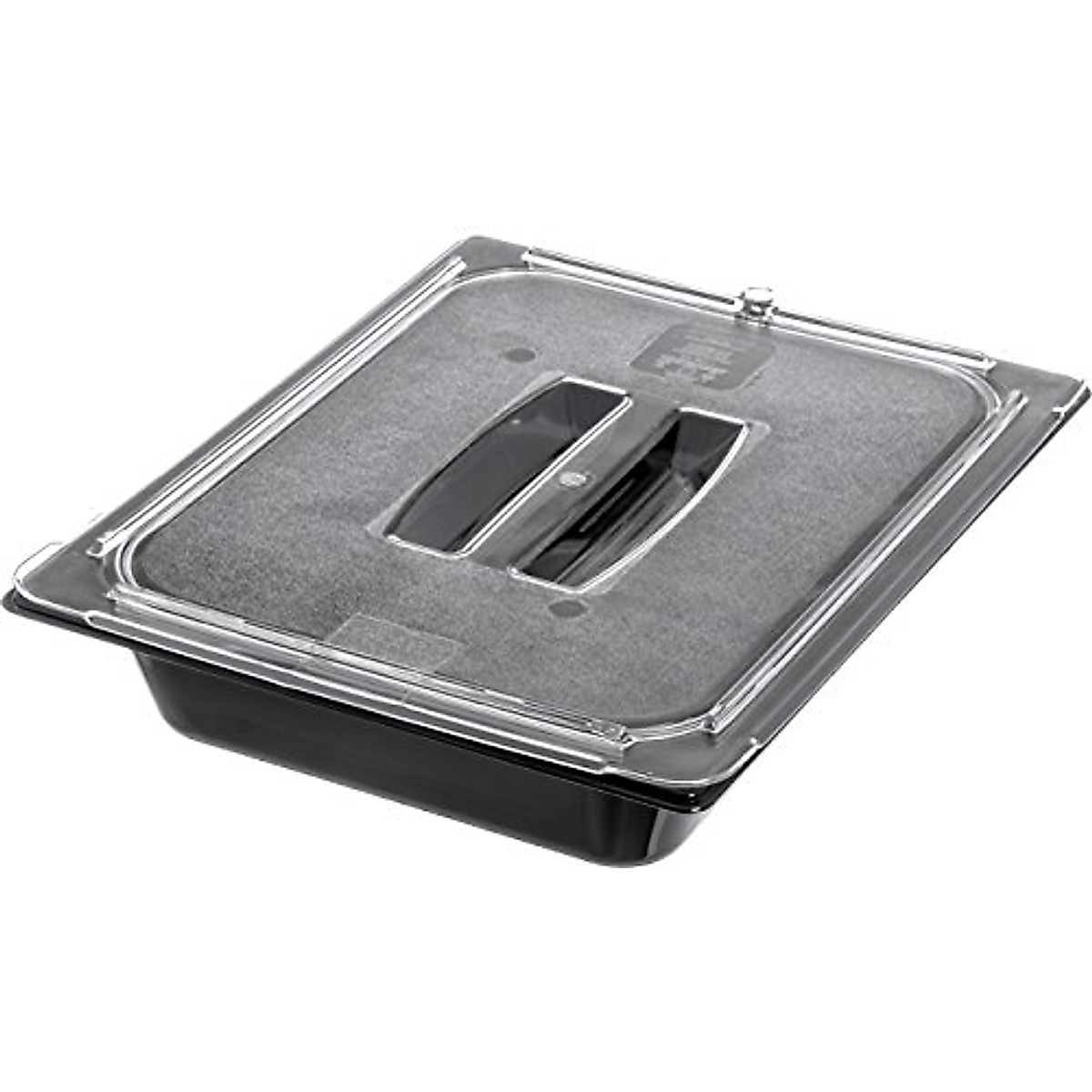 Carlisle FoodService Products 10230U07 StorPlus Half Size Polycarbonate Universal Handled Food Pan Lid, Clear