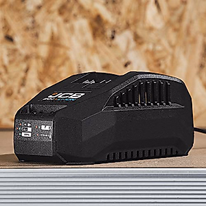 JCB Tools - JCB 20V Lithium-Ion Battery Fast Charger For JCB 20V Power Tools Batteries For Hammer Drills, Saws, Jigsaw, Multi Tool, SDS, Angle Grinder, Miter Saw, LED Work Light, Recip Saw, Miter Saw (JCB-20VFC)