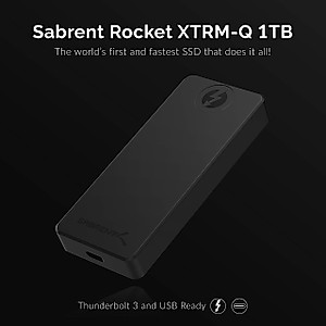SABRENT Rocket XTRM-Q 1TB USB 3.2 / Thunderbolt 3 External SSD (SB-XTMQ-1TB)