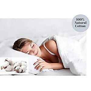 RUMICAFeb European Sqaure White Solid Pillow Sham Pack of 2 Piece 1000TC 100% Egyptian Cotton 100 Thread Count Hotel Quality 26" X 26" Cushion Cover