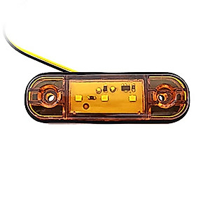 ACSUZ 10Pcs Truck Accesorios Trailer Car External Lights 12V 24V Warning Tail Light Signal Brake Lamps for Truck Trailer Lorry Bus,Green