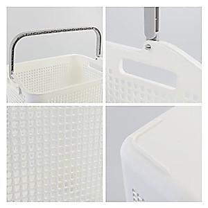 Neadas 42 L Plastic Laundry Hamper with Handle, Large Plastic Storage Basket, 4 Pack