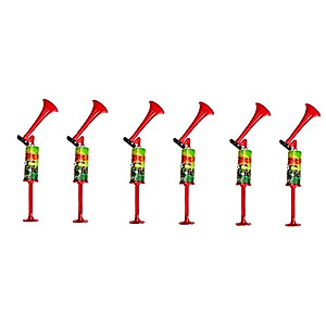 Hoement 6 Pcs Hand Push Cheering Horn Kids Football Gifts Marine Air Horn Kids Sports Toys Party Celebration Horn Cheering Props Stocking Stuffers Handheld Air Pump Horn Fan Cheering Horn