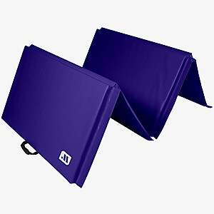 We Sell Mats 4 ft x 10 ft x 2 in Personal Fitness & Exercise Mat, Lightweight and Folds for Carrying, Purple