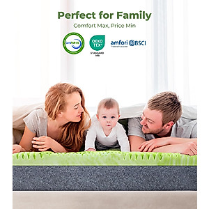 3 Inch Twin Mattress Topper, 7-Zone Memory Foam Mattress Topper for Back Pain, Gel Cooling Mattress Topper, Slow-Rebound Egg Crate Mattress Topper Twin, Pressure Relieving Bed Topper Twin