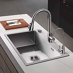 Kitchen sinks, utility sink, stainless steel sink,Well crafted for durability, making it a contemporary centerpiece that enhances the overall appeal of your kitchen space. (Size : 68 * 45 * 20cm)