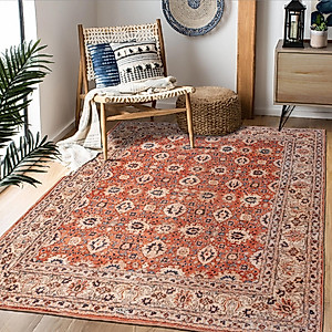 Lbris Area Rug 5x7 Machine Washable Rugs for Living Room Bedroom,Non-Slip Stain-Resistant Large Dining Room Rugs with Rubber Backing,Extra Soft Non Shedding Non Skid Vintage Carpet