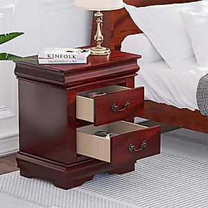 ACME Furniture Louis Philippe Nightstand, Cherry, One Size