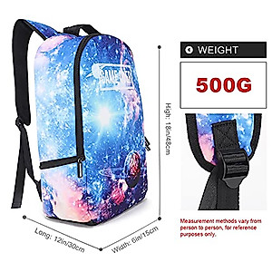wscszs School Backpack Teenager Middle Book Bag for Boys and Girls (Universe)