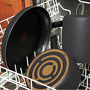 T-fal Initiatives Nonstick Fry Pan 10 Inch Pots and Pans, Dishwasher Safe Black