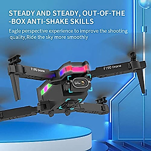 CARRYKING HD FPV Camera Drone with 4K Remote Control Toys Gifts for Boys Girls with Altitude Hold Headless Mode One Key Start Speed Adjustment Three Battery Version (Black)