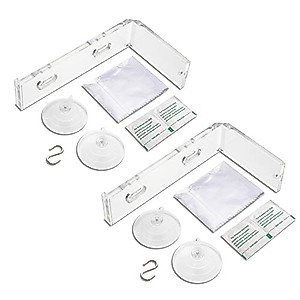 2-Pack Suction Cup Window Hanger – Hang Plants Indoors or Outdoors, Convenient Window Hanger for Bird Feeders,, Ornaments and Wind Chimes - Strong Suction Cups, Made From Weather-Resistant Acrylic