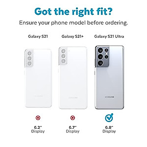 Speck Products Presidio2 Grip Samsung Galaxy S21 Ultra 5G Case, Black/Black/White