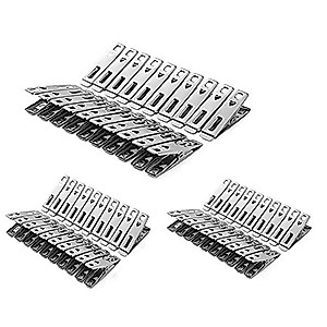 Pealeep 60 Packs 2 Inch Stainless Steel Clothes Pins,Metal Clothes Clips for Drying Socks,Hanging Clips Hooks for Home/Office Use Set, Metal Clothes Clips for Drying Socks