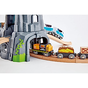 Hape Light and Sound Mountain Tunnel - Wooden Train Track Accessories