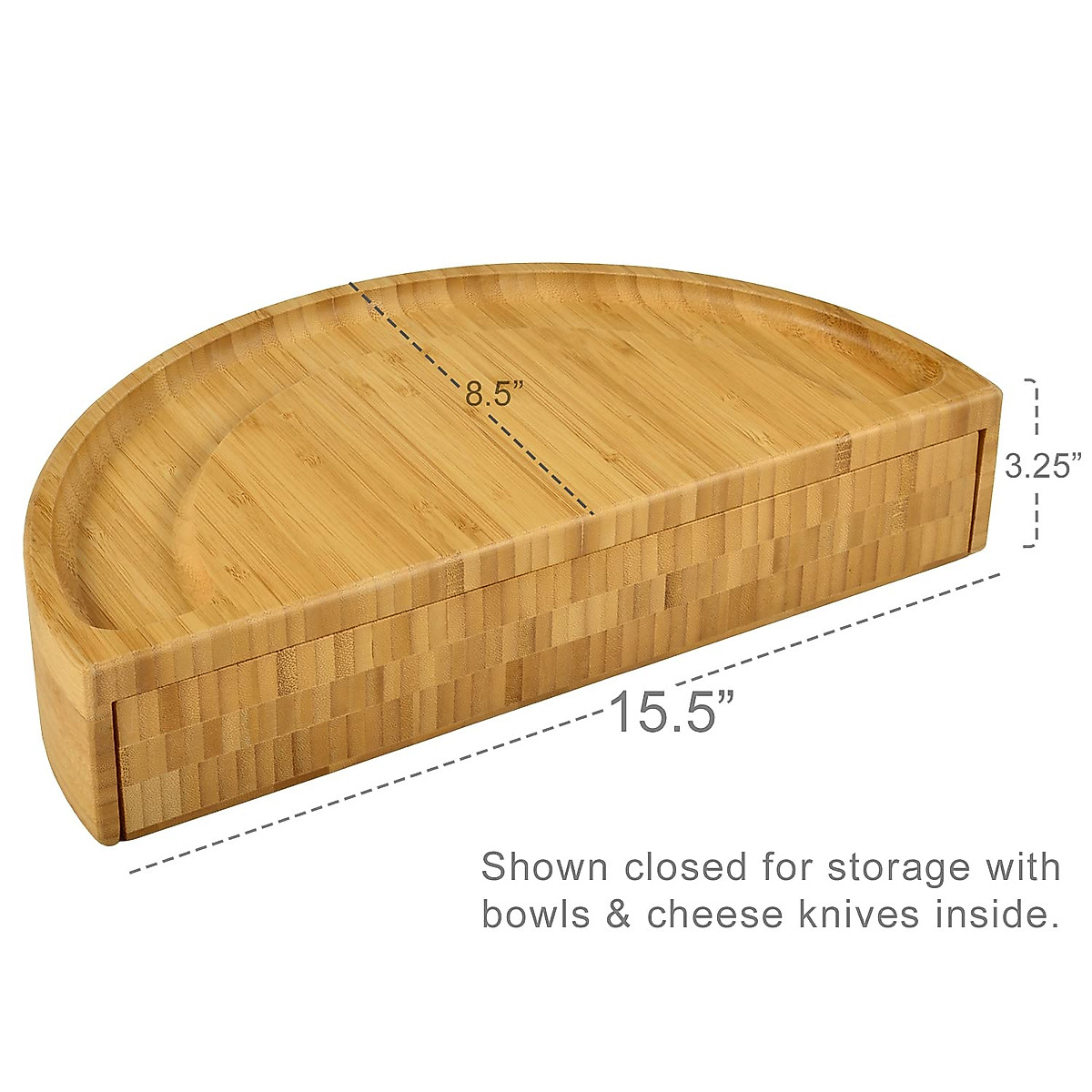 Personalized Engraved Bamboo Cheese/Charcuterie Board with Accessories - Innovative Patented Design - Designed & Quality Assured by Picnic at Ascot USA