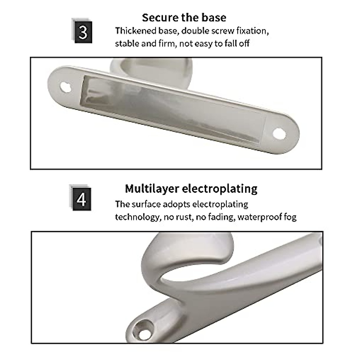 Wall Hooks 4pack Towel Hooks Zinc Alloy Integrated Single Hook Rust-Resistant/Corrosion Resistant/Long Using Life（Silver）