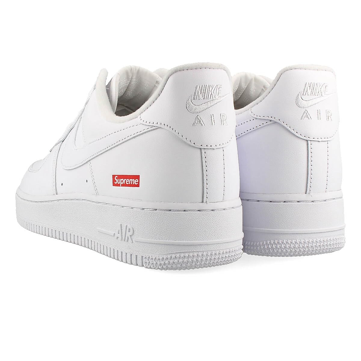 Nike Men's Air Force 1 Low Supreme Mini Box Logo White, White/White, 8.5